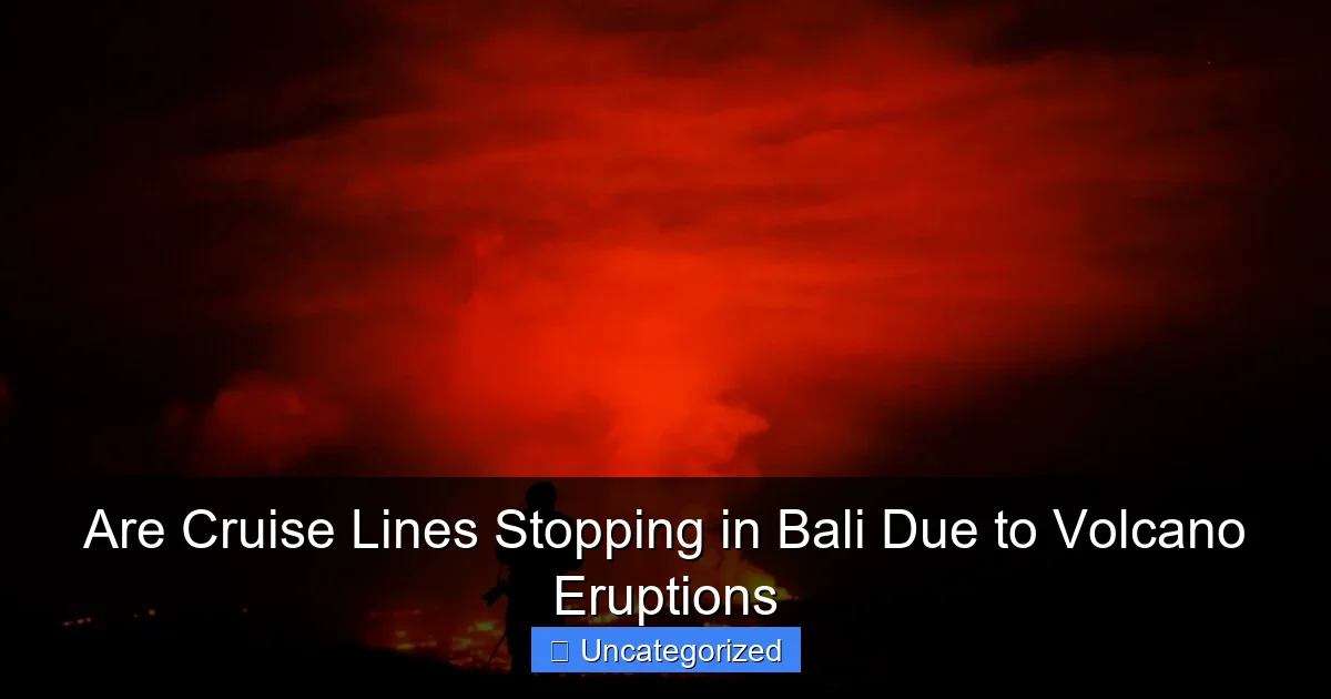 Are Cruise Lines Stopping in Bali Due to Volcano Eruptions