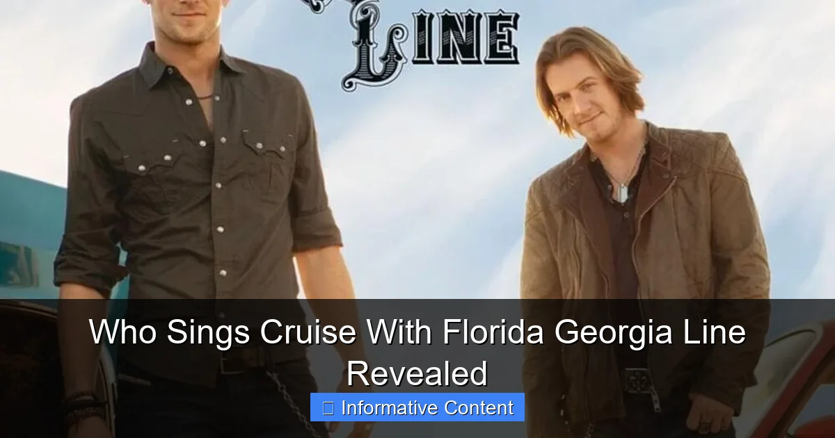 Who Sings Cruise With Florida Georgia Line Revealed